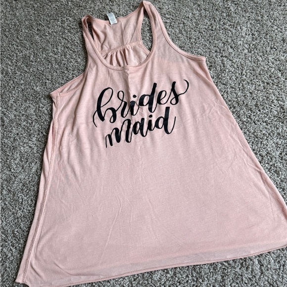 Bella Canvas | Tops | Bella Canvas Pink Bridesmaid Tank Top | Poshmark
